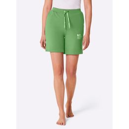Jerseyhose feel good, Damen, Gr. 36/38, Normalgrößen, grün (apfel), 95% Baumwolle, 5% Elasthan, unifarben, Hosen