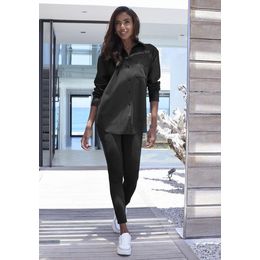 French Connection Langarmhemd schwarz Gr. 32/34 für Damen. Mit Logostickerei. Figurumspielend. Nachhaltig.