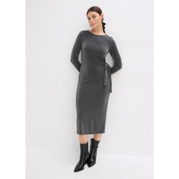 bonprix Jerseykleid aus Viskose-Mix, grau