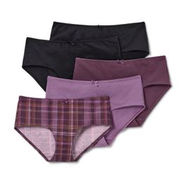 Tchibo - 5 Pantys - Damen - Gr. M - dunkellila
