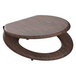Tchibo - MDF WC-Sitz Dark Wood - dunkelbraun