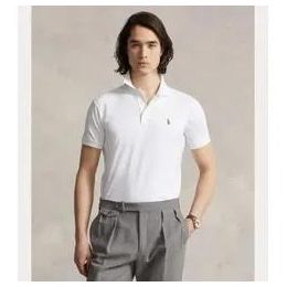 Polo Ralph Lauren f&uuml;r Herren. 710685514001 Slim Fit Soft-Touch-Poloshirt wei&szlig; (S), L&auml;ssig, Baumwolle, Kurzarm