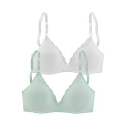 Petite Fleur BH Damen Gr&ouml;&szlig;e 80 mint / wei&szlig;