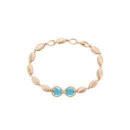 Gaya Armband Damen Gr&ouml;&szlig;e One Size aqua / rosegold