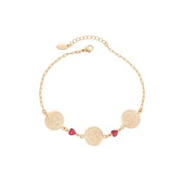 NAEMI Armband Damen Gr&ouml;&szlig;e One Size gold / rubinrot