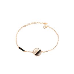 Gaya Armband Damen Gr&ouml;&szlig;e One Size rosegold / schwarz