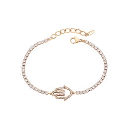 Gaya Armband Damen Gr&ouml;&szlig;e One Size rosegold / transparent