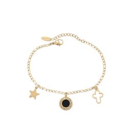 Gaya Armband Damen Gr&ouml;&szlig;e One Size gold / schwarz