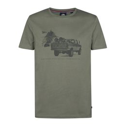 PETROL INDUSTRIES T-Shirt Herren Gr&ouml;&szlig;e M grau / gr&uuml;n