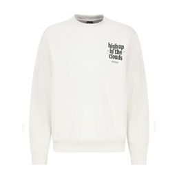 Sublevel Sweatshirt Herren Gr&ouml;&szlig;e M hellblau / schwarz / wei&szlig;