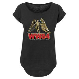 F4NT4STIC Shirt 'DC Comics Wonder Woman 84 Golden Armour' female Black size 5XL