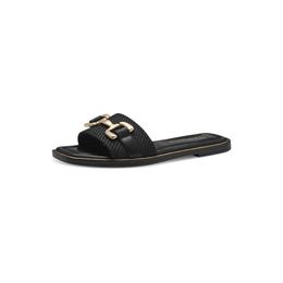 Tamaris Pantolette Damen Größe 37 gold / schwarz