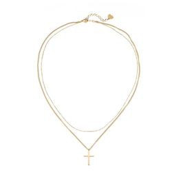 Hey Happiness Kette 'Valor Cross' Herren Größe Onesize gold