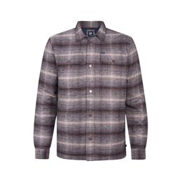 PETROL INDUSTRIES Button Up Shirt 'Menominee' male size L Muddy colored / White