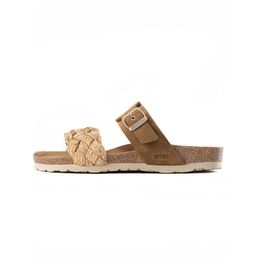 Bayton Pantolette 'Carina' Damen Gr&ouml;&szlig;e 43 camel / braun