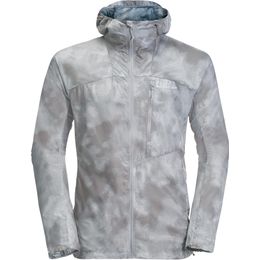 Jack Wolfskin Prelight Windbreaker Herren Windjacke silver grey all over hellgrau S - Herrenjacken