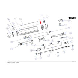 Thule Endplatte rechts passend zu Omnistor 5003 - Ersatzteile Zelte & Markisen