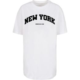 Merchcode T-Shirt 'New York' Damen Größe L schwarz / weiß