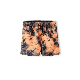 MINOTI Badeshorts Jungen Gr&ouml;&szlig;e 110/116 orange / schwarz