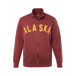 JP1880 Sweatjacke Herren Gr&ouml;&szlig;e 5XL gelb / blutrot