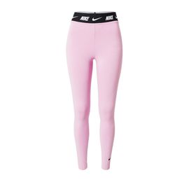Nike Sportswear Leggings 'Club' Damen Größe M orchidee / schwarz / weiß