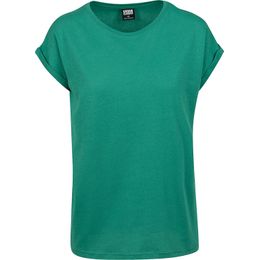 Urban Classics Ladies Extended Shoulder Tee T-Shirt gr&uuml;n in 4XL TB771 freshgreen