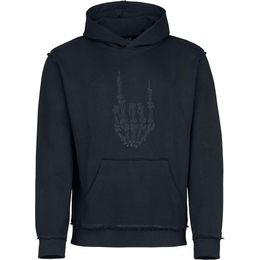 EMP Special Collection Black Skeleton Rockhand Kapuzenpullover schwarz in 4XL Q325-001075