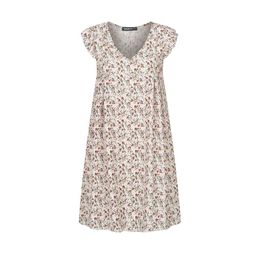 Cloud5ive Kleid Damen Größe 36 beige / braun / weiß Winterkleid