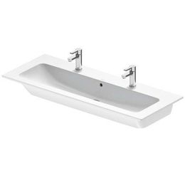 Duravit ME by Starck Möbelwaschtisch 123 cm mit 2 x 1 Hahnloch