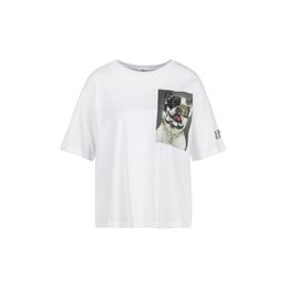Replay T-Shirt Damen Größe L gold / dunkelgrau / dunkelpink / weiß
