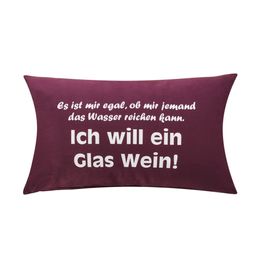 Kissen Spruch rot Maße (cm): B: 30 Accessoires > Kissen > Dekokissen » Sofa DE