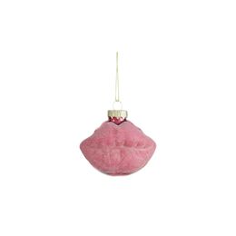 HOME STORY Weihnachtsbaumschmuck Kussmund rosa/pink Glas,Aluminium Maße (cm): B: 8 H: 7 T: 4.0 » Möbel Kraft
