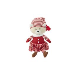 HOME STORY Weihnachtsfigur Bär rot Polyester,Sand,Kunststoff Maße (cm): B: 12 H: 60 » Möbel Kraft