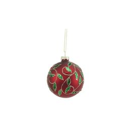 HOME STORY Weihnachtsbaumkugel rot Glas,Aluminium Ø: 8.0 » Möbel Kraft