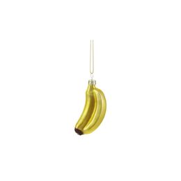 HOME STORY Weihnachtsbaumschmuck Banane gelb Glas,Aluminium Maße (cm): B: 3,5 H: 9 T: 4.0 » Möbel Kraft