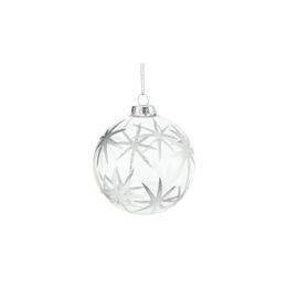 HOME STORY Weihnachtsbaumkugel transparent/klar Glas,Aluminium Ø: 8.0 » Möbel Kraft