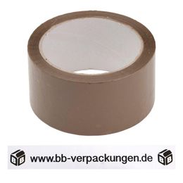 108 x Bedrucktes PP-Klebeband leise Braun 1-farbig (0,045 € pro 1 m)