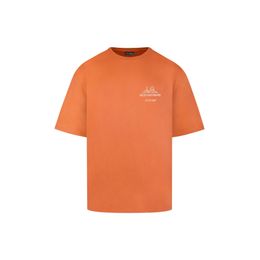 Esteem T-Shirt 'S&eacute;lection Priv&eacute;e' Herren Gr&ouml;&szlig;e L dunkelorange / wei&szlig;
