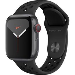 Apple Watch Series 5 (2019) GPS + Cellular 40 mm - Aluminium Space Grau - Nike Sportarmband Schwarz