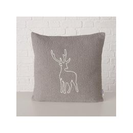 Boltze Kissen ''Caspar'' in Grau - (L)45 x (B)45 cm - 14% | Dekokissen