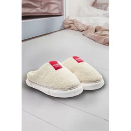 Trendyol Hausschuhe in Creme - 58% | Größe 36 | Damen-pantoletten