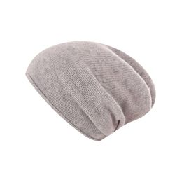 Zwillingsherz Kaschmir-Beanie in Hellgrau - 25% | Damen-muetzen-caps