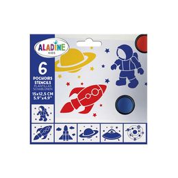 Aladine Schablonen-Set "Weltraum" - ab 4 Jahren - 16% | Kinder-kreativspielzeug