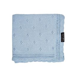 Lullalove Decke "Daisy" in Blau - 10% | Größe 80x100 cm | Decken