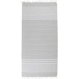 Towel to Go Strandtuch "Towel to Go - Sultan" in Hellgrau - (L)180 x (B)100 cm - 39% | Badtextilien