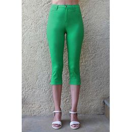 Bleu d'Azur Caprihose "Cagliari" in Grün - 75% | Größe 40 | Damenhosen