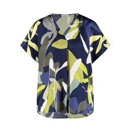 Gerry Weber Bluse in Dunkelblau/ Grün - 53% | Größe 40 | Damen-blusen
