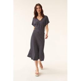 TATUUM Kleid in Dunkelblau/ Weiß - 70% | Größe M | Damen-kleider