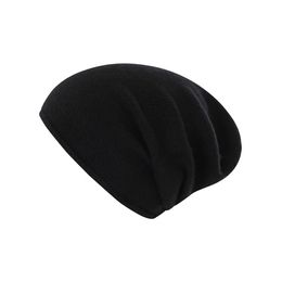 Zwillingsherz Kaschmir-Beanie in Schwarz - 30% | Damen-muetzen-caps