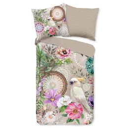 HIP Satin-Bettwäsche-Set in Beige - 38% | Größe 155x220 cm | Bettwaesche-bettwaren
